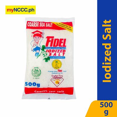Fidel Iodized Salt Coarse 500g - | Palawan Mall