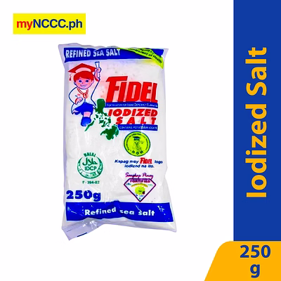 Fidel Iodized Salt Refined 250g - | Palawan Mall