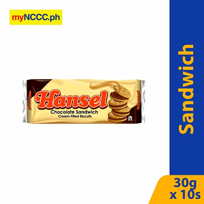 Hansel Sandwich Choco 30gx10s - | Palawan Mall
