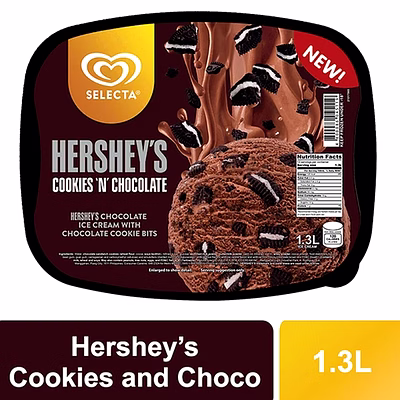 Selecta Cobrand Hersheys Chocolate and Cream 1.3L - | Palawan Mall