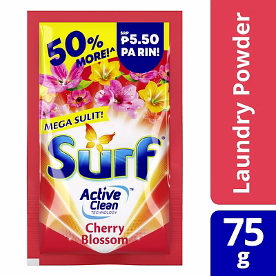 Surf Powder Detergent Cherry Blossom 65G - | Palawan Mall