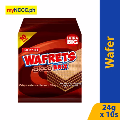 Wafrets Brix Chocolate 24gx10s - | Palawan Mall