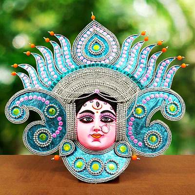 Flame Design Devi Chhau Mask - | Indian Business Portal
