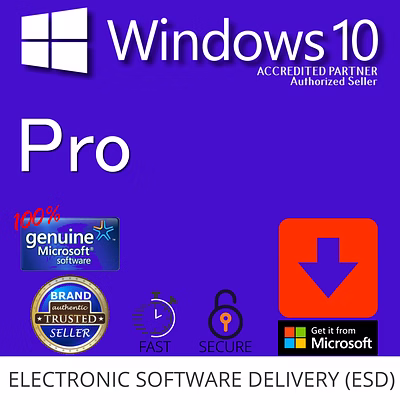 Microsoft® Windows Professional 10 32-bit/64-bit All Lng Online Product ...