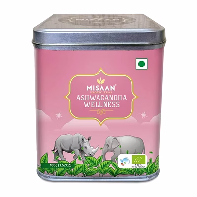 MISAAN Ashwagandha Wellness Green Tea With Aswagandha, | Misaan Tea ...