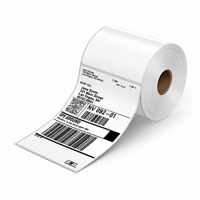 SELF ADHESIVE PLAIN BARCODE LABEL 100MM X 150MM (400 LABELS) - | RIDDHI ...