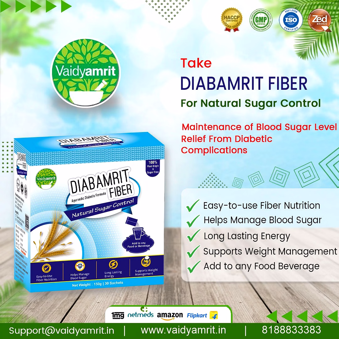 Diabamrit Fiber - Ayurvedic Diabetic Formula Helps to Maintain Diabetes ...
