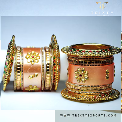 Indian Wedding design Rajasthani Handcrafted Bridal Chuda Bangles 3 ...
