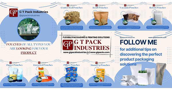 types of pouch packaging commonly used in different industries | G T ...