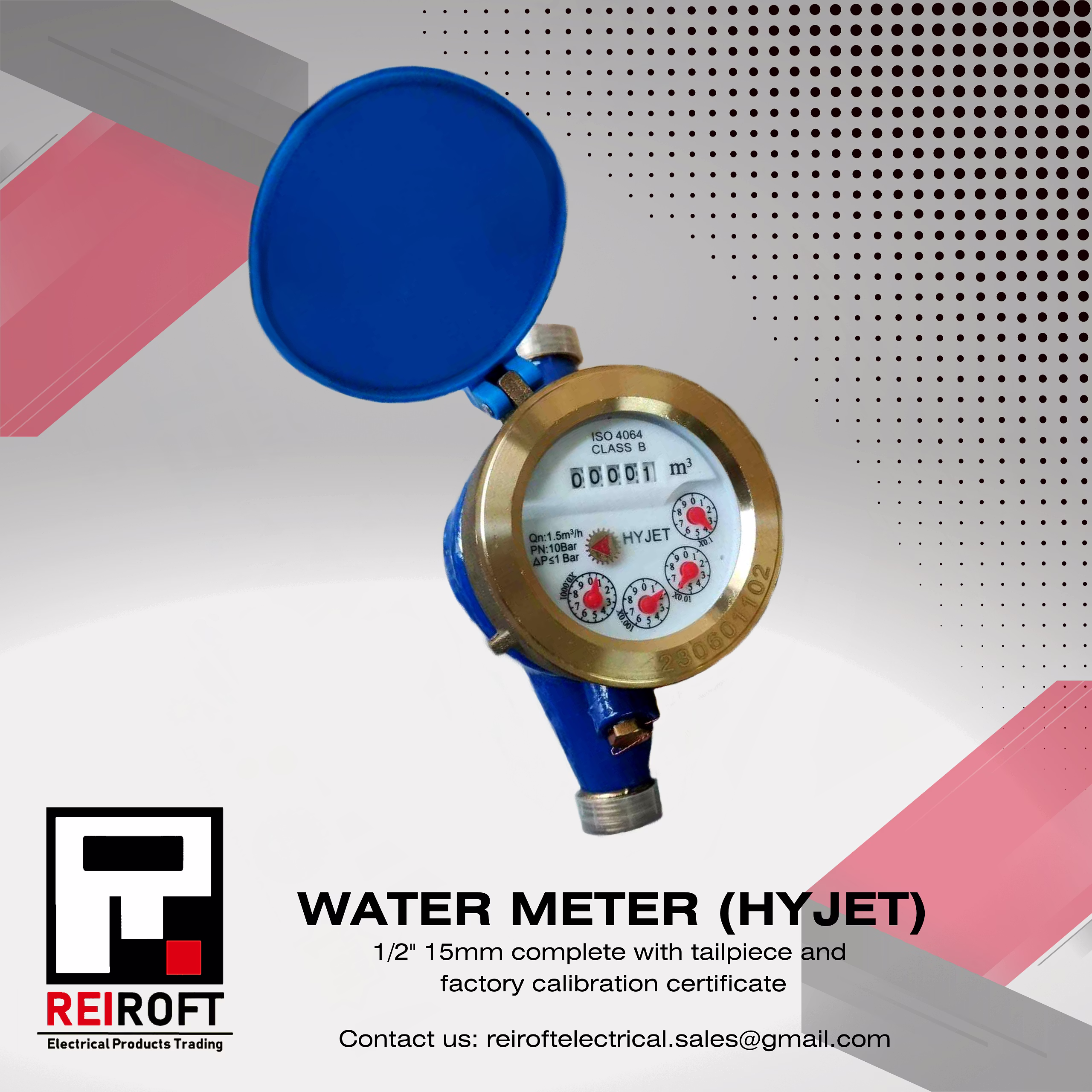Water Meter (Hyjet) | Reiroft Electrical Products Trading