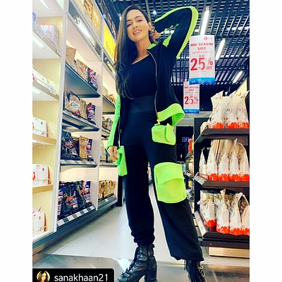 Utility Patch Pocket Track Suit - Black | DQ