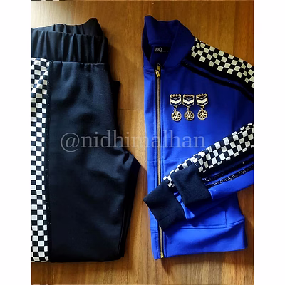Racer Track Suit Blue - S, Blue | DQ
