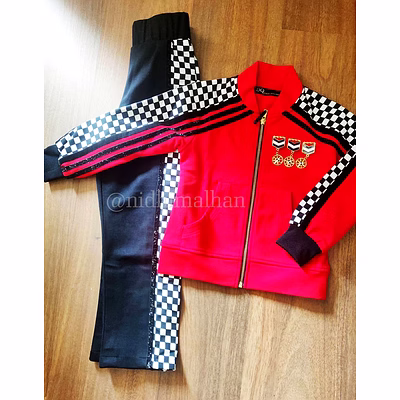 Racer Track Suit Red - S, Red | DQ