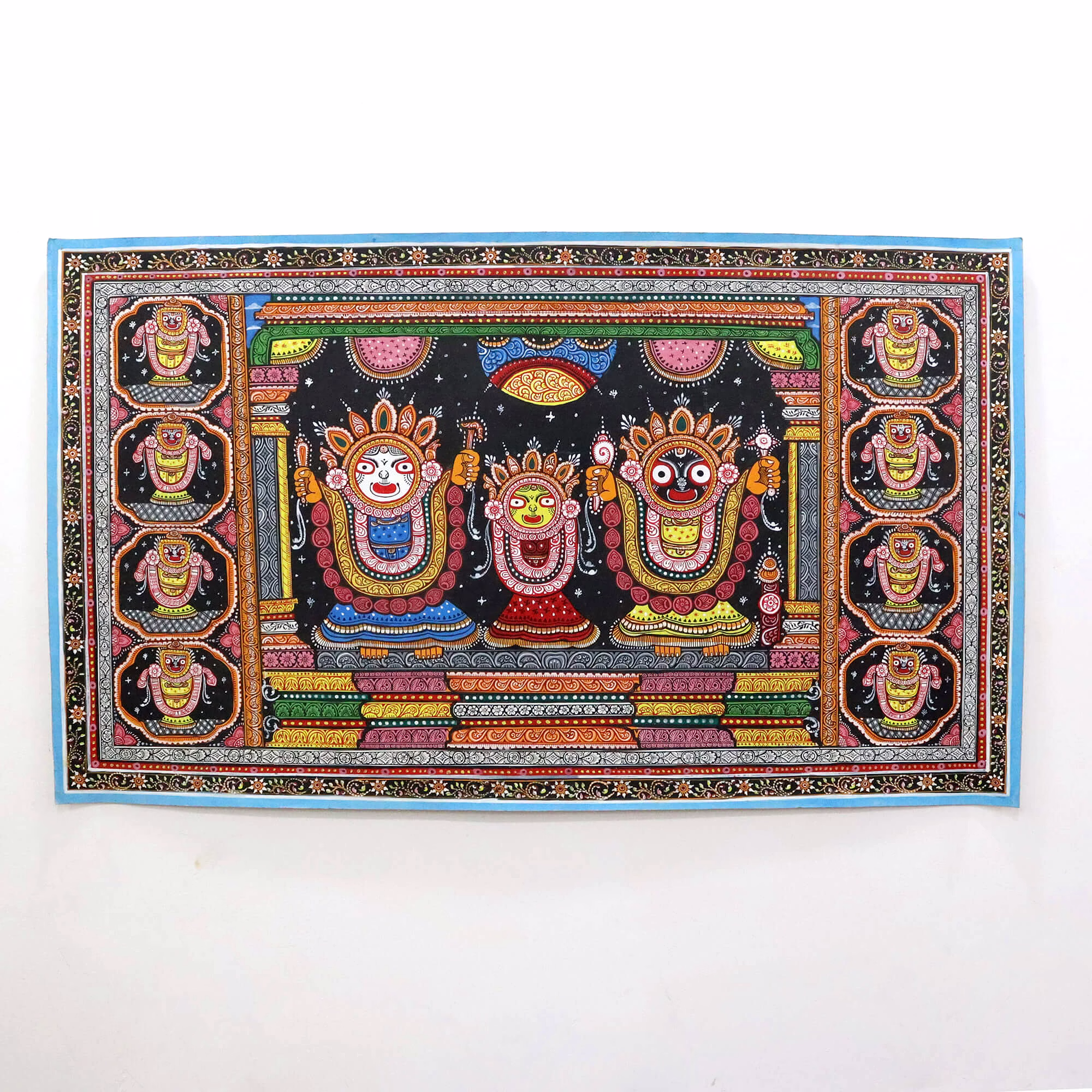 Pattachitra Painting of Lord Jagannatha Balabhadra and Subhadra - 40x24 ...